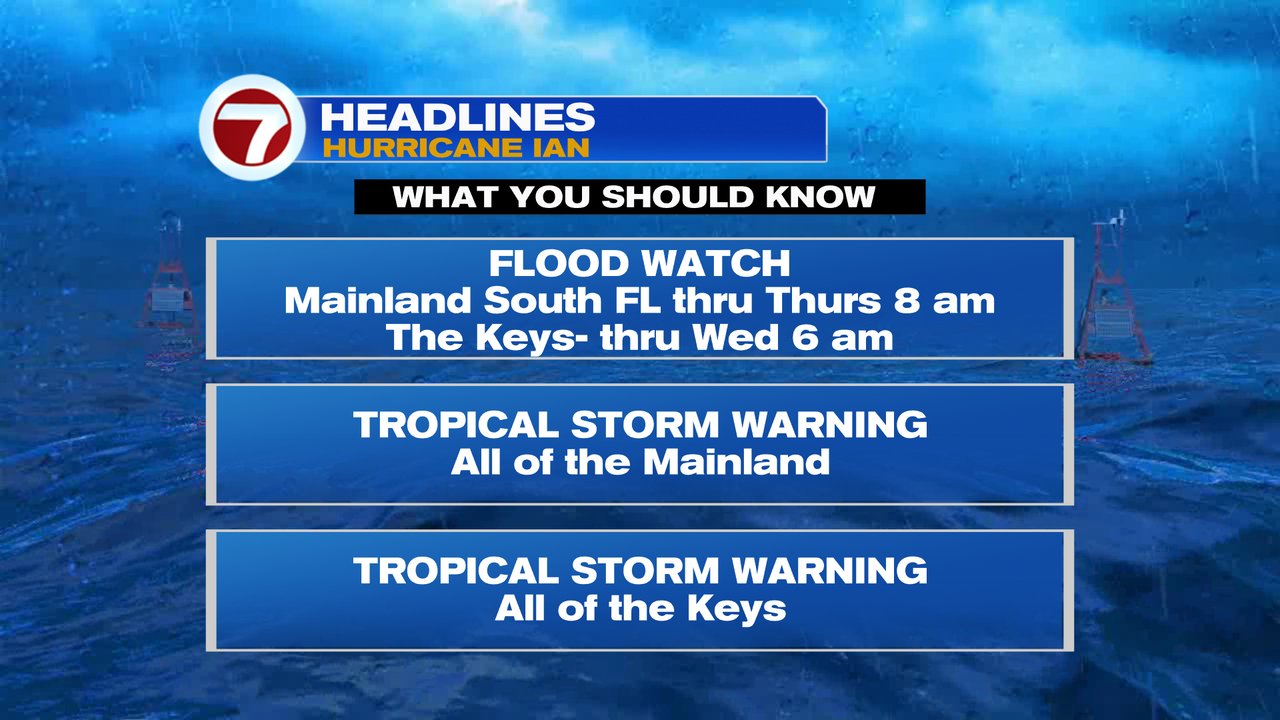 Tropical Storm Warning issued for Miami-Dade and Broward - WSVN 7News ...