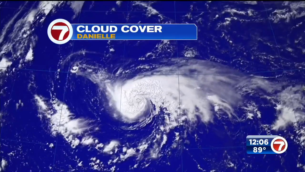 Tropical Storm Danielle strengthens into hurricane - WSVN 7News | Miami ...