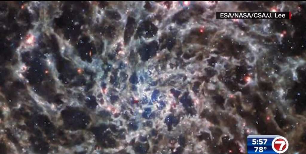 Spiral galaxy captured in ‘unprecedented detail’ by Webb telescope ...