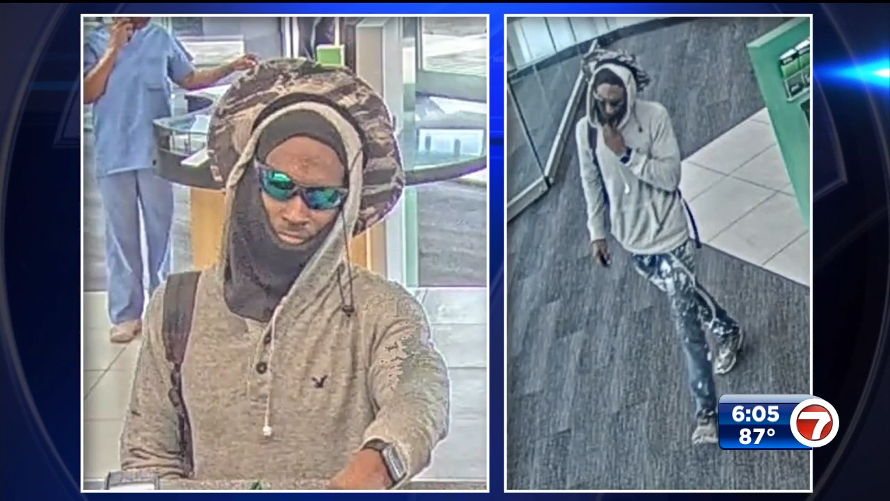 Police searching for bank robber in Fort Lauderdale - WSVN 7News ...