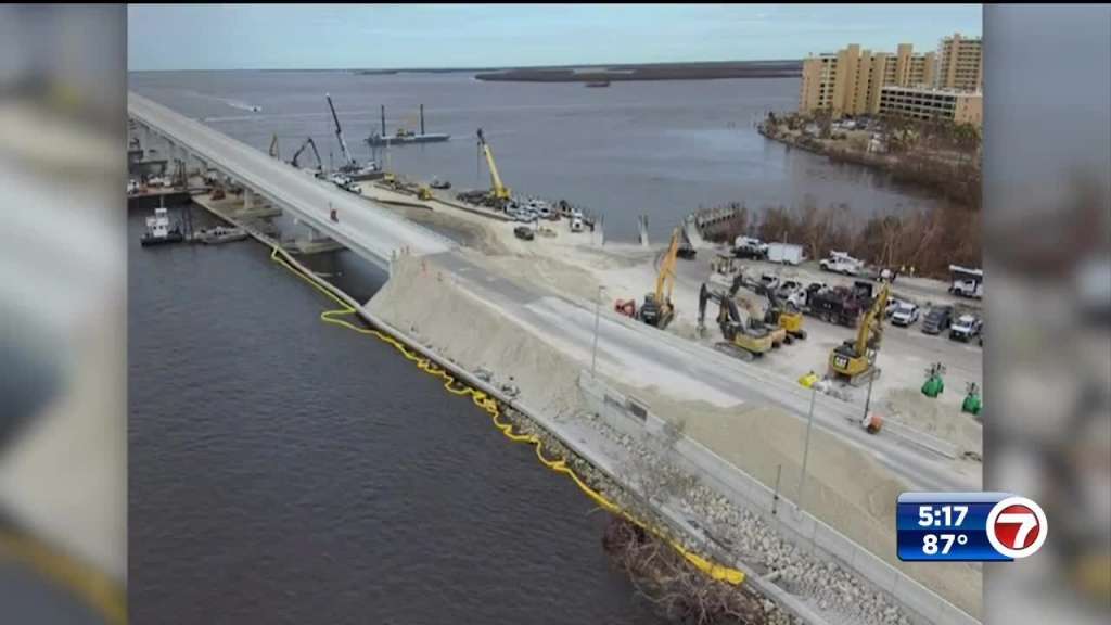 Gov. Ron DeSantis announces temporary repairs to collapsed causeway in ...
