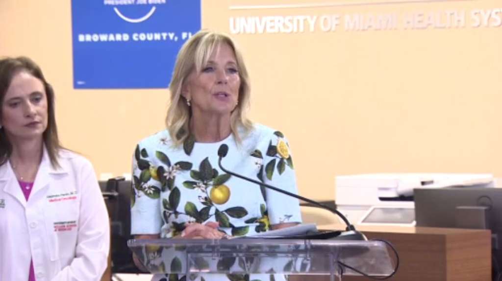 Jill Biden spreads breast cancer awareness, speaks with survivors at UM ...