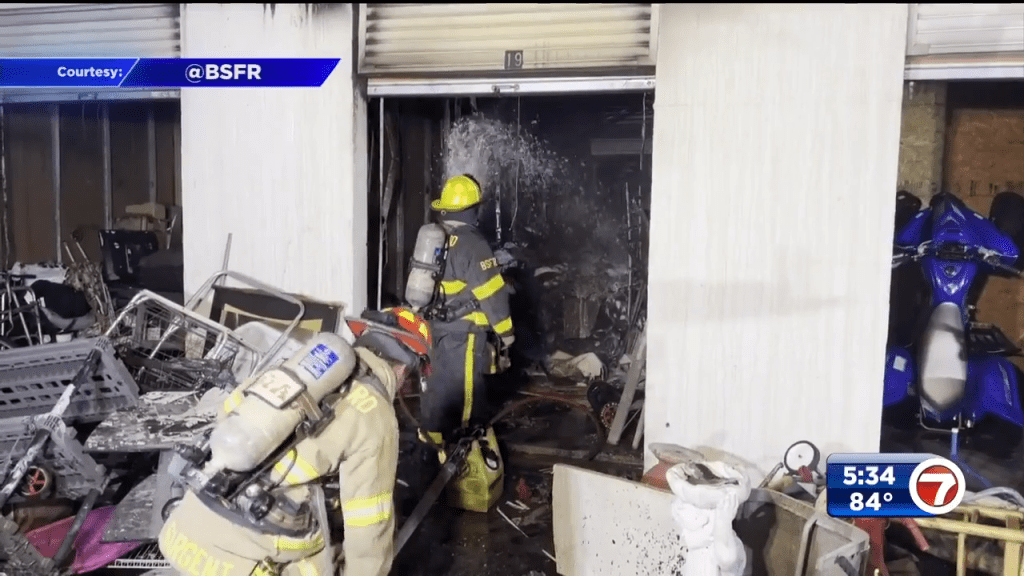 Public storage facility up in flames in Pembroke Park – WSVN 7News ...