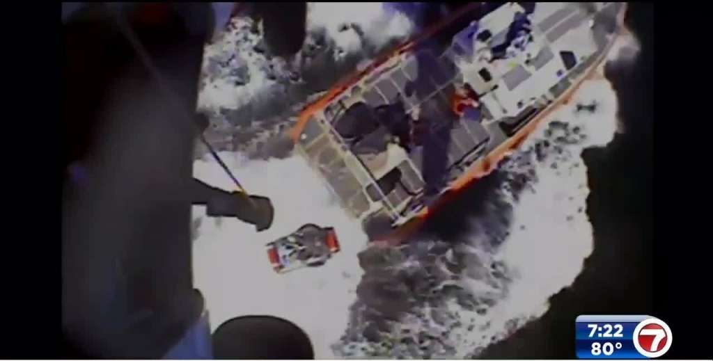 2 from sunken boat fend off sharks during Coast Guard rescue – WSVN ...