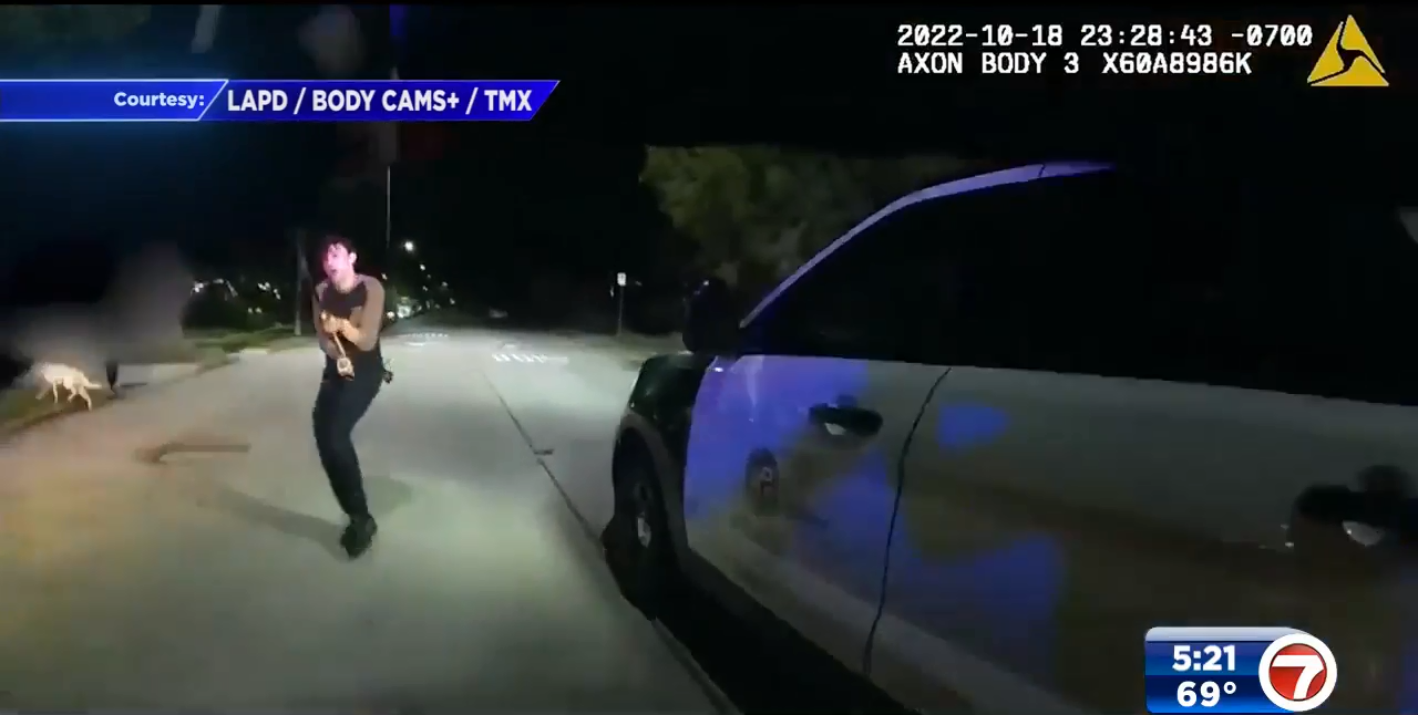 sword-wielder gets tazed by LAPD – WSVN 7News | Miami News, Weather ...