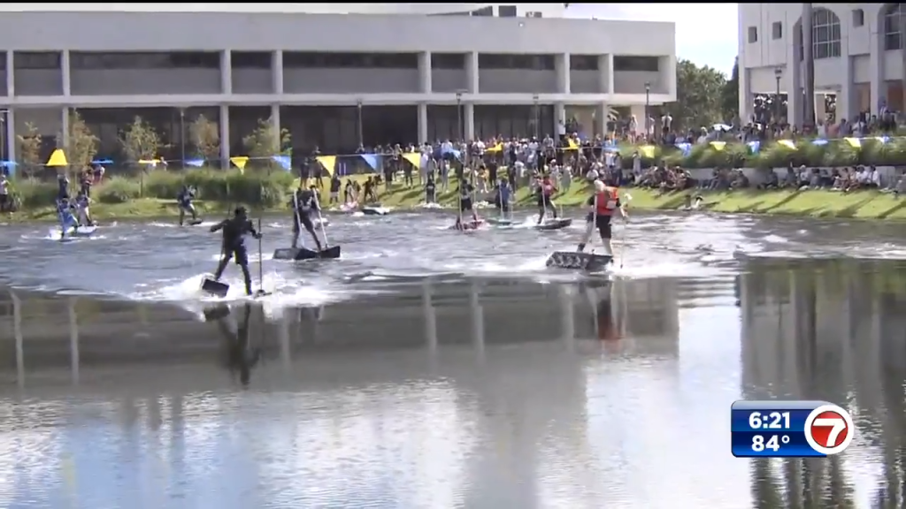 FIU architecture students compete to create shoes to walk across lake ...