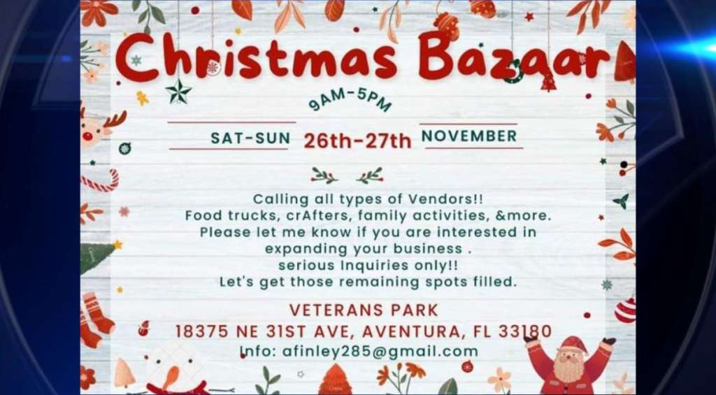 Aventura Police warn about ‘Christmas Bazaar’ vendor scam – WSVN 7News ...