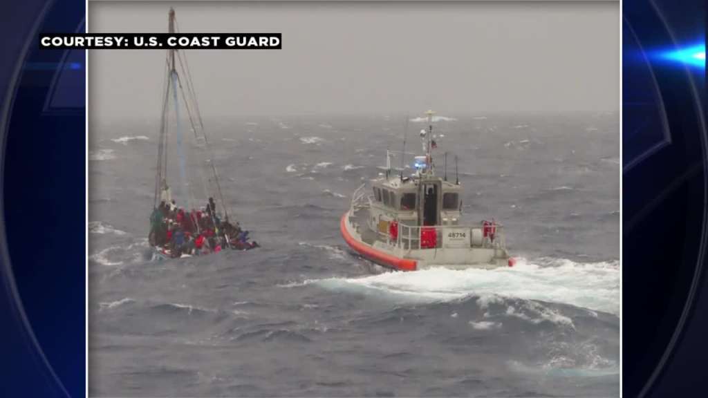 22 Haitian Migrants rescued by US Coast Guard off coast of Key Largo ...