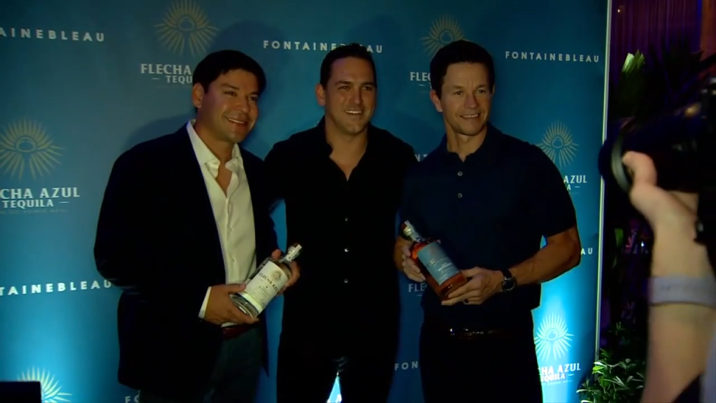 Mark Wahlberg releases new Flecha Azul Tequila brand at Fontainebleau ...