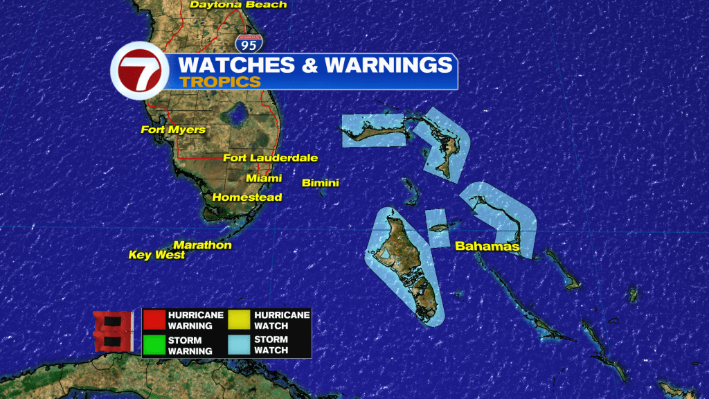 Hurricane Watch Issued For Parts Of South Florida Wsvn 7news Miami