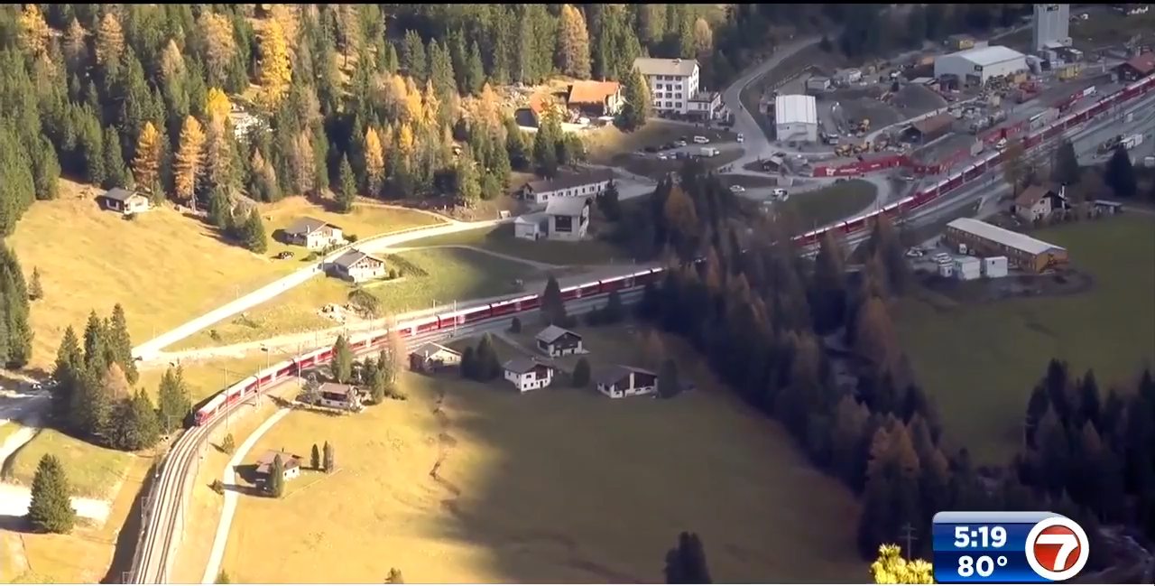 Swiss claim record for world’s longest passenger train - WSVN 7News | Miami News, Weather ...