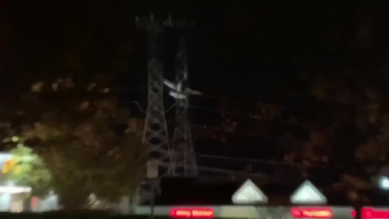 Before a small plane crashed into power lines and tower in Maryland, an ...