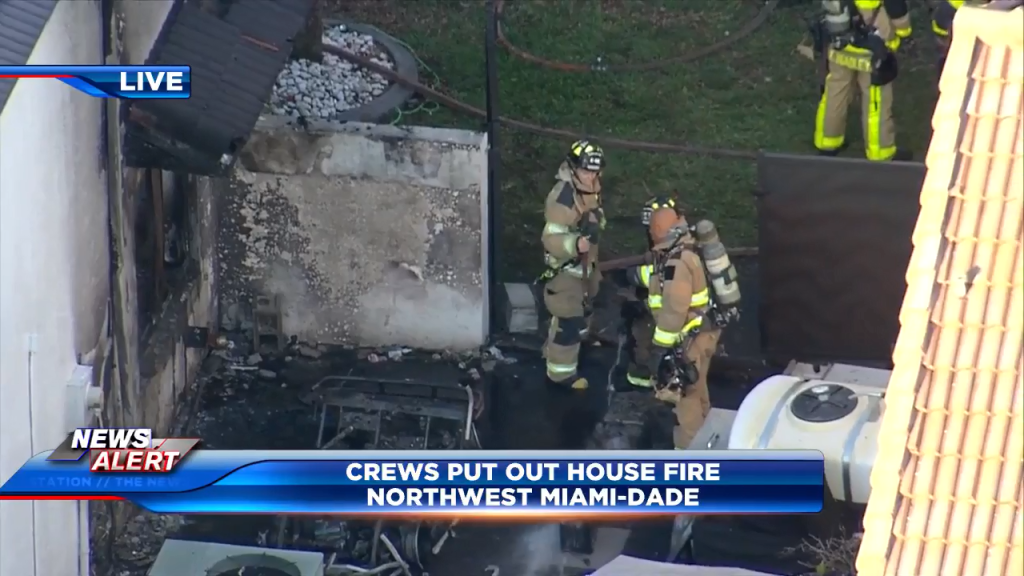 Crews put out house fire in Northwest Miami-Dade – WSVN 7News | Miami ...
