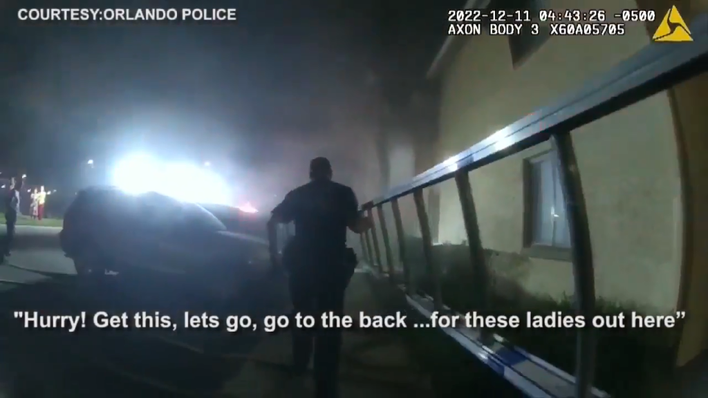 Orlando police officers speak out after rescuing women from burning ...