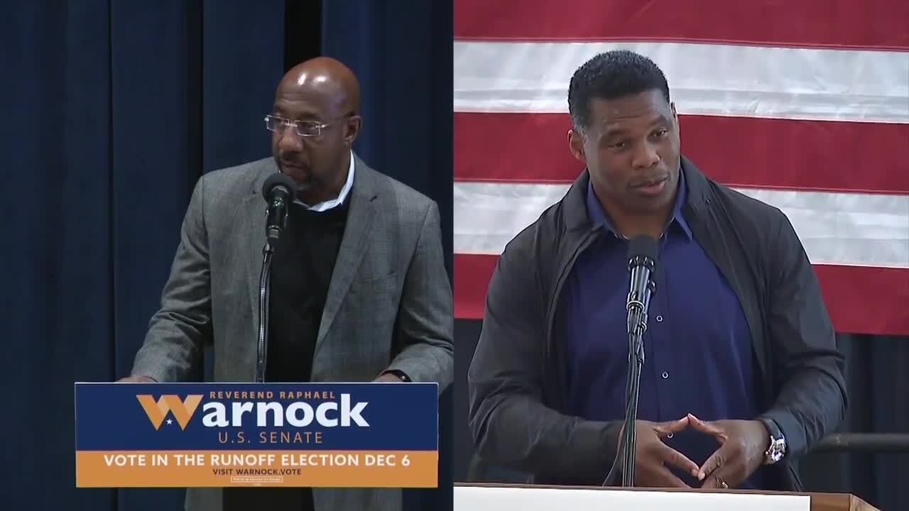 Warnock, Walker in tight race in Georgia Senate runoff - WSVN 7News | Miami News, Weather ...