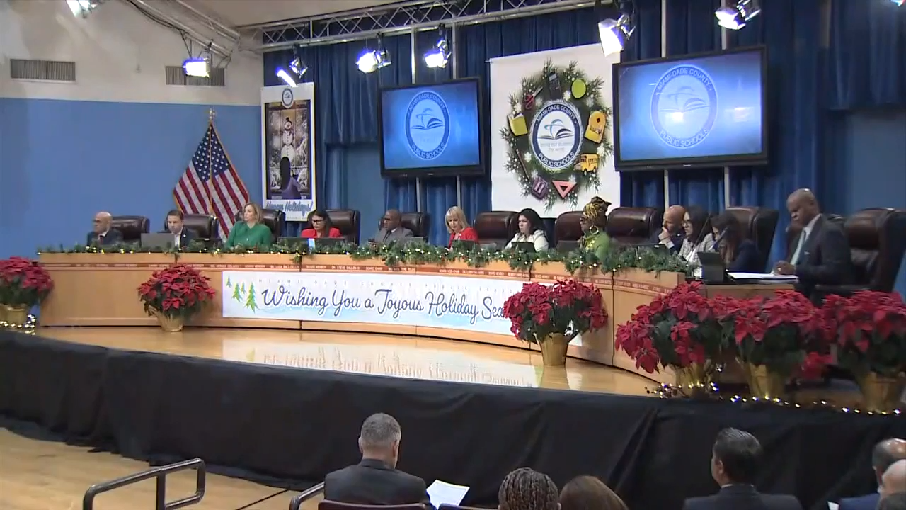 Miami-Dade School Board discuss policy for allowing only American and ...