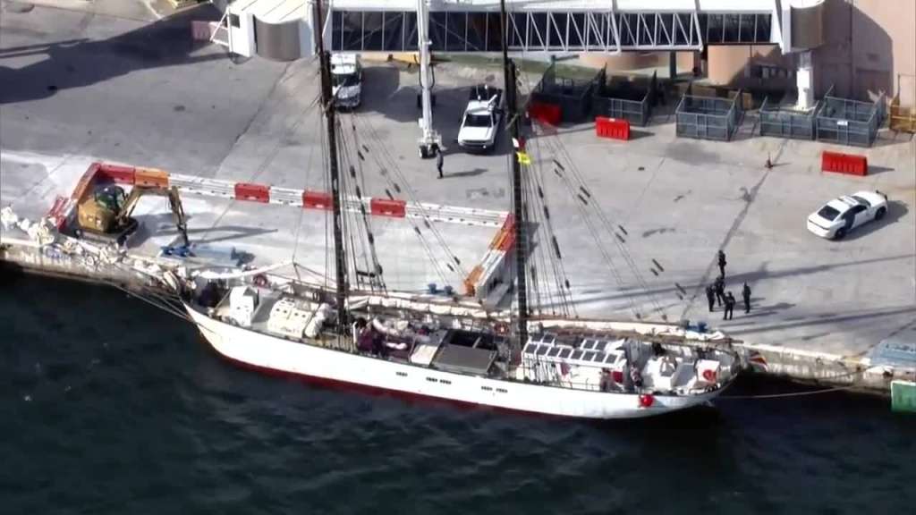 Wind-powered cargo ship docks at Port Everglades – WSVN 7News | Miami ...