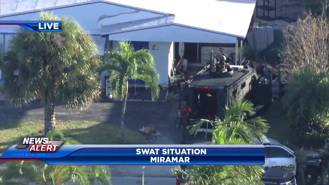 Suspect Who Barricaded Himself In Home In Miramar Surrenders After Swat