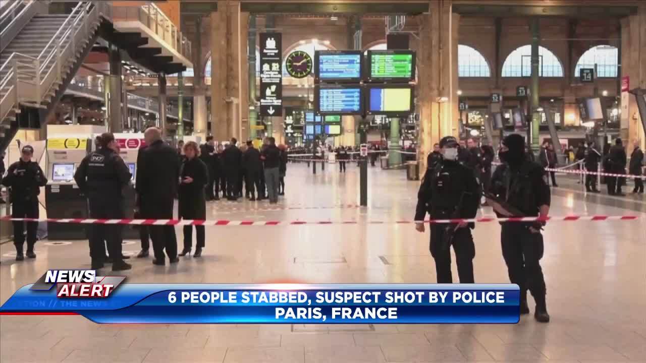 6 stabbed in Paris train station, attacker shot by police - WSVN 7News ...