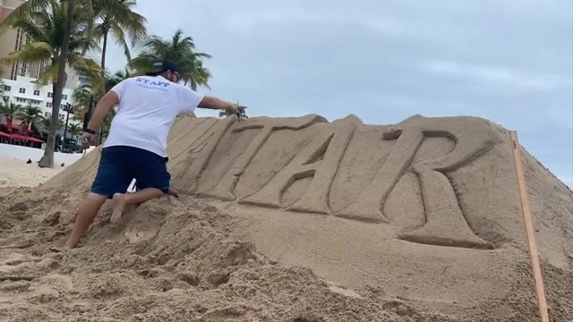 Sand sculpting pro Josh Clyde turns SoFlo beaches into his own personal ...