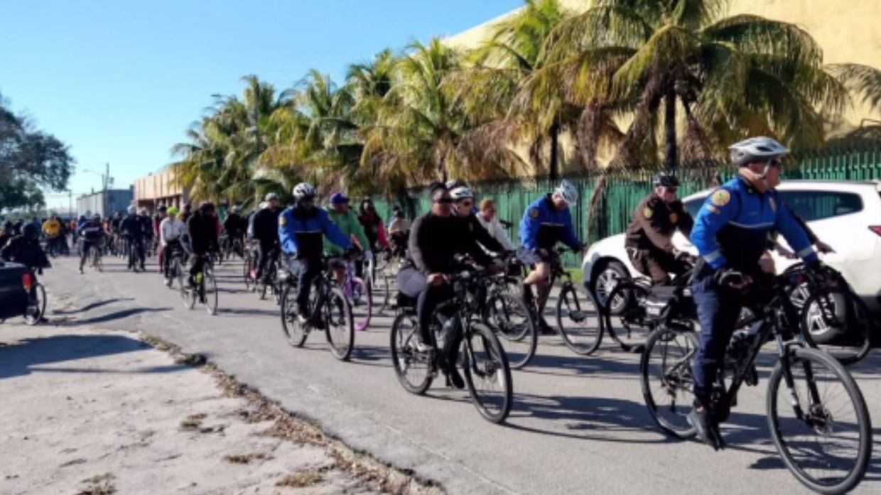 Local police, Miami Dolphins among those taking part in bike ride ...