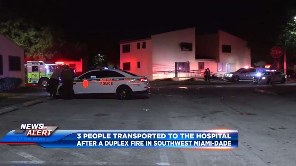 Duplex fire leaves 3 hospitalized in Southwest Miami-Dade – WSVN 7News ...