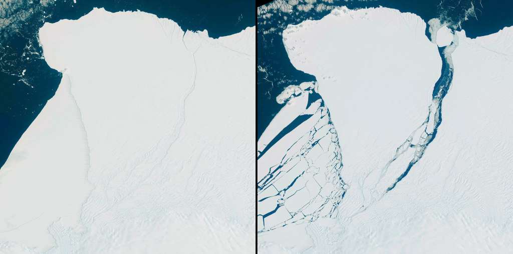 Iceberg roughly the size of London breaks off in Antarctica - WSVN ...