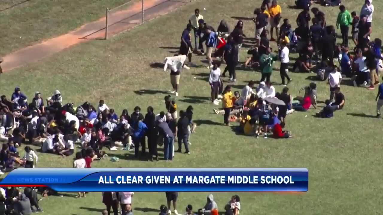 All clear given after bomb threat called in at Margate Middle School ...