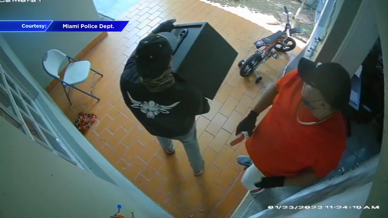 Police Looking For 2 Burglars Caught On Surveillance Video In Miami
