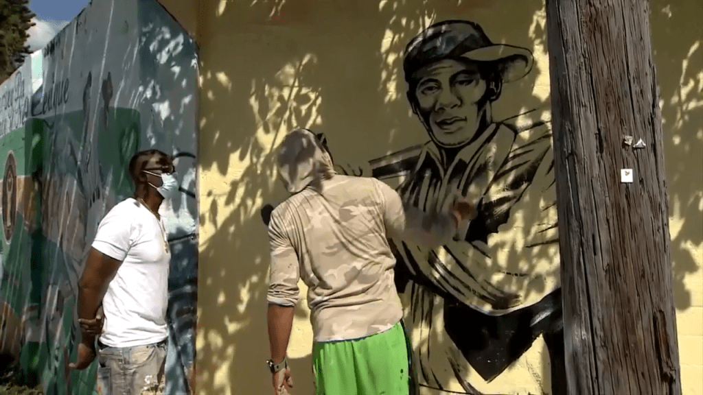 New mural displays legendary athletes for Black History Month in ...