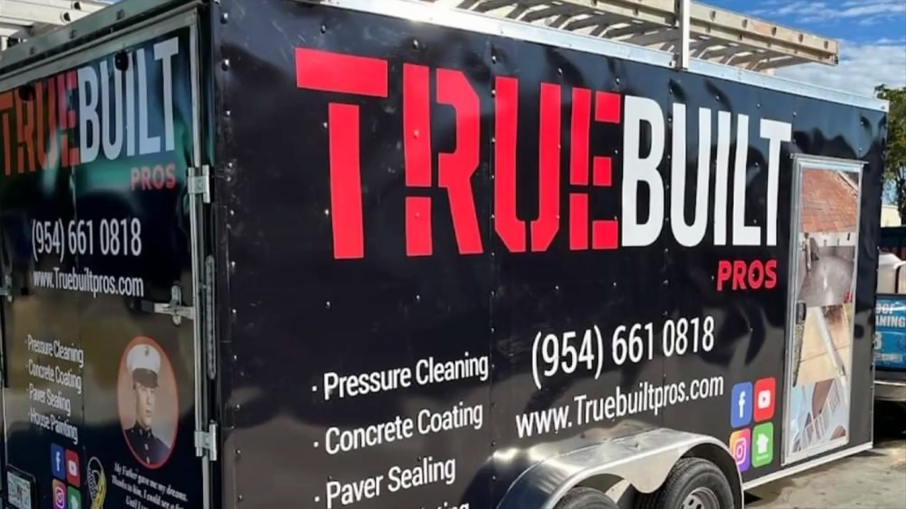 Thieves caught on camera leaving with trailer that had pricey cleaning ...