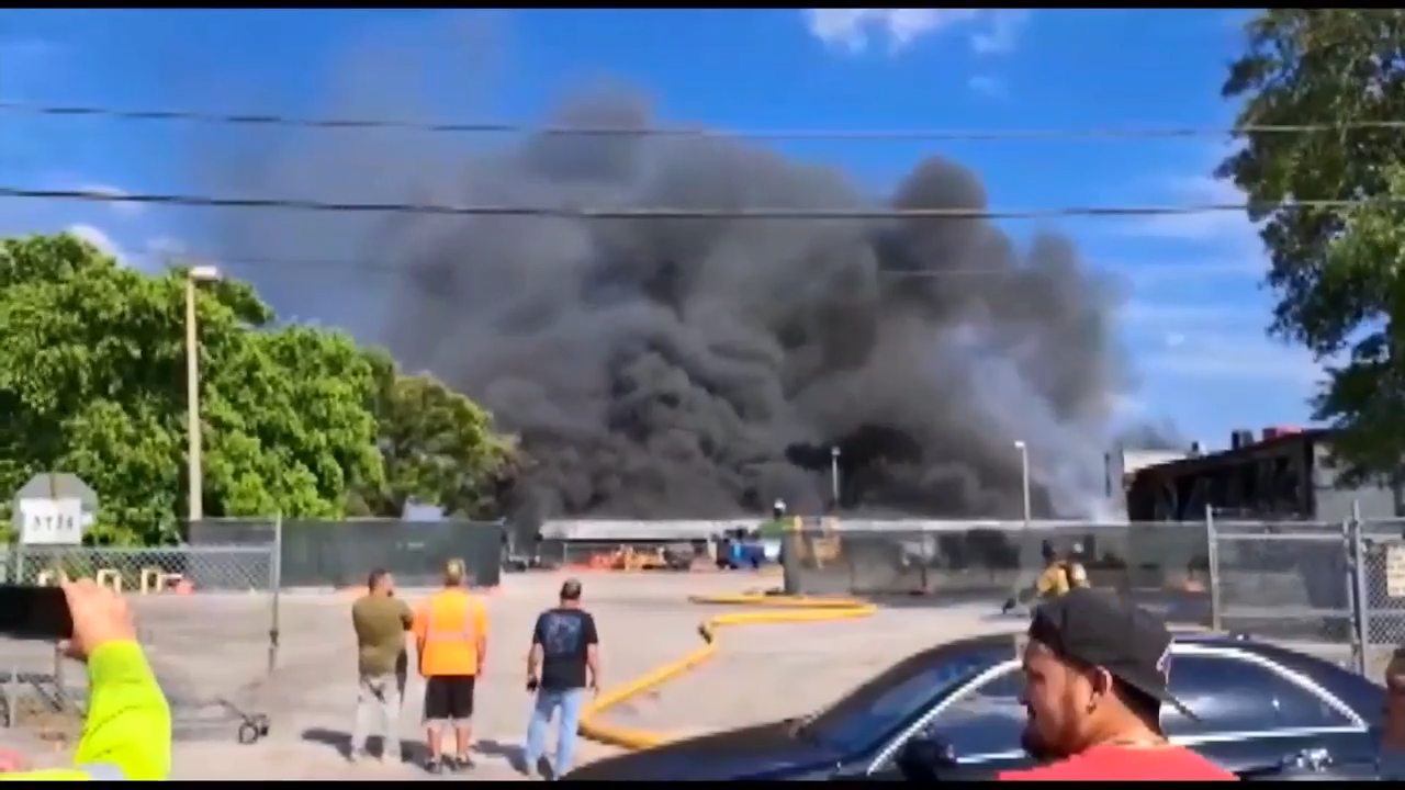 Fire breaks out in Northwest Miami-Dade Tropicana Flea Market - WSVN ...