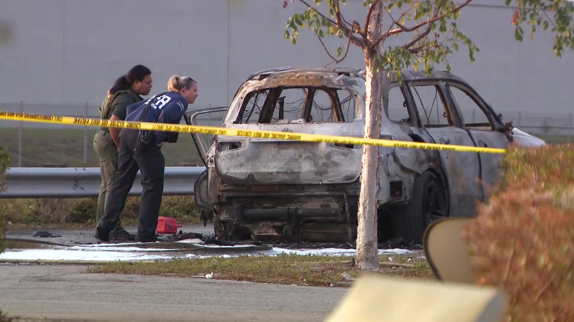 Body Found After Firefighters Extinguish Car Fire In Pompano Beach