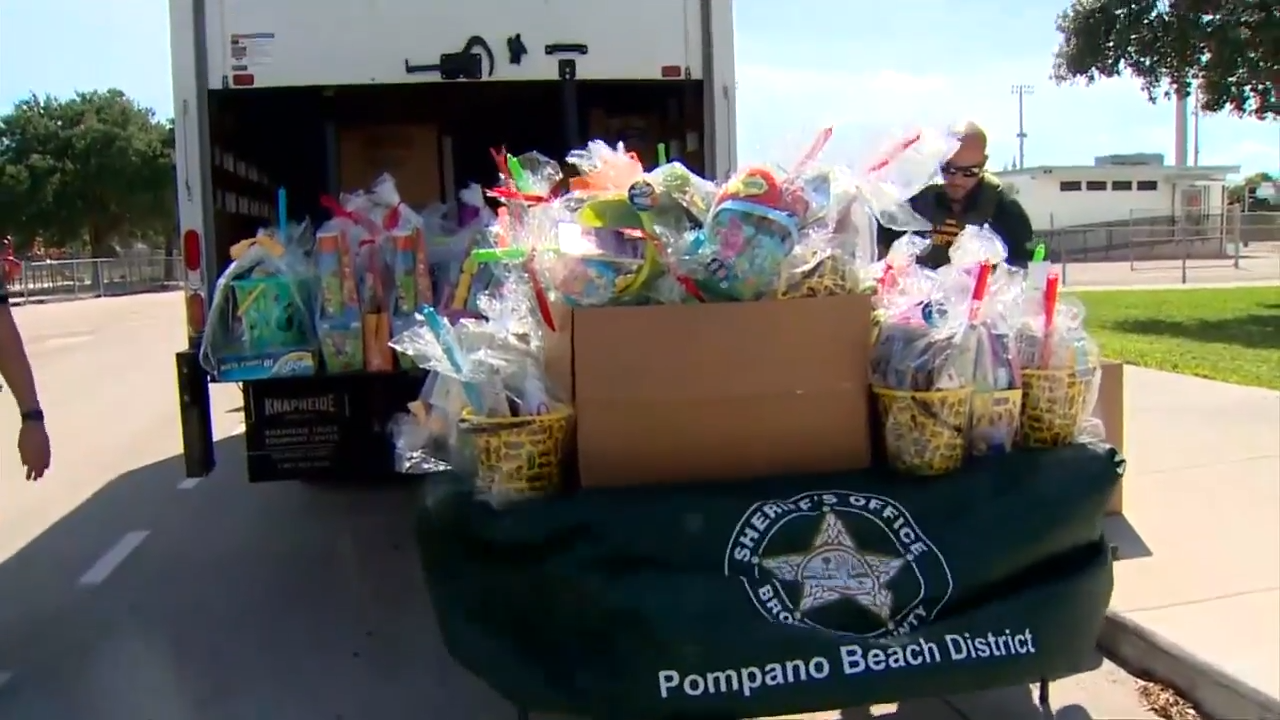 Students from Pompano Beach High School and BSO team up for food ...
