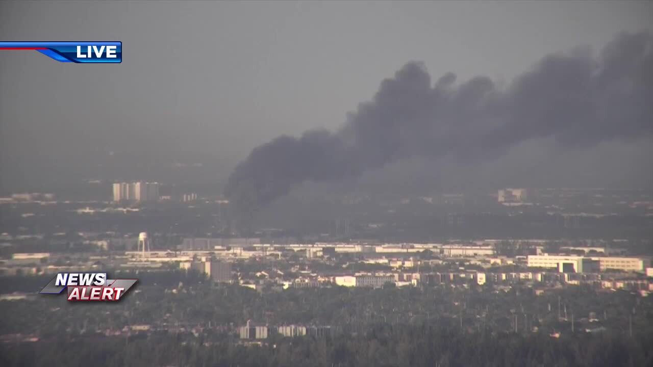 Miami-Dade Fire Rescue extinguish blaze at waste facilty in Doral; no ...