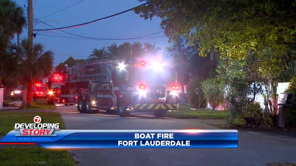 Fire rescue crews extinguish boat blaze in Fort Lauderdale marina ...