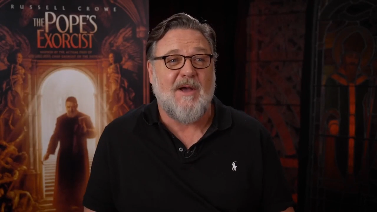 Russell Crowe talks about his ‘affection’ for ‘The Pope’s Exorcist ...