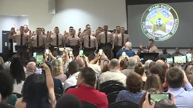 MDPD hosts graduation ceremony for 35 new officers - WSVN 7News | Miami ...