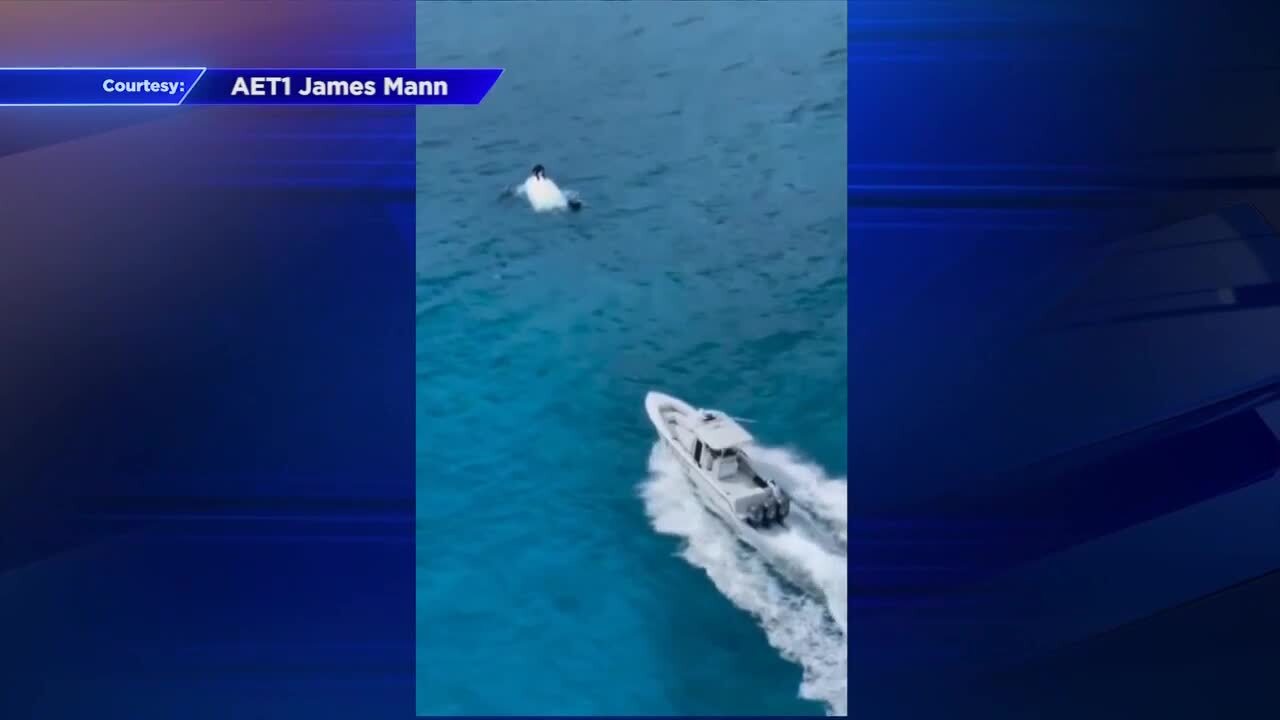 3 fishermen rescued after boat capsizes off Key Biscayne coast - WSVN 7News | Miami News ...