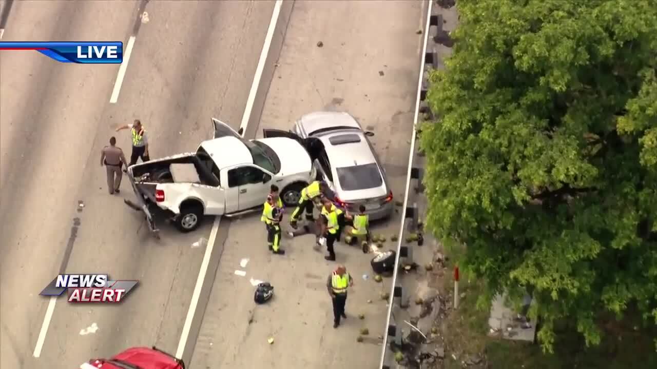 4 Hospitalized In 3 Car Crash On Turnpike In Hollywood Wsvn 7news