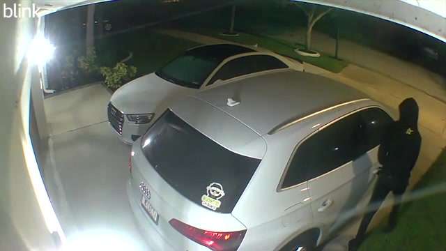 Video shows man attempting to break into car, SUV outside Weston home ...