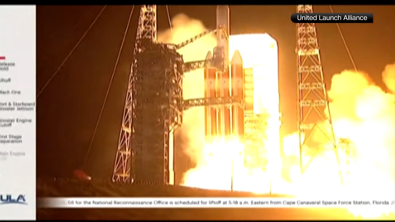 ULA’s Delta IV rocket blasts off from Cape Canaveral for one of its ...