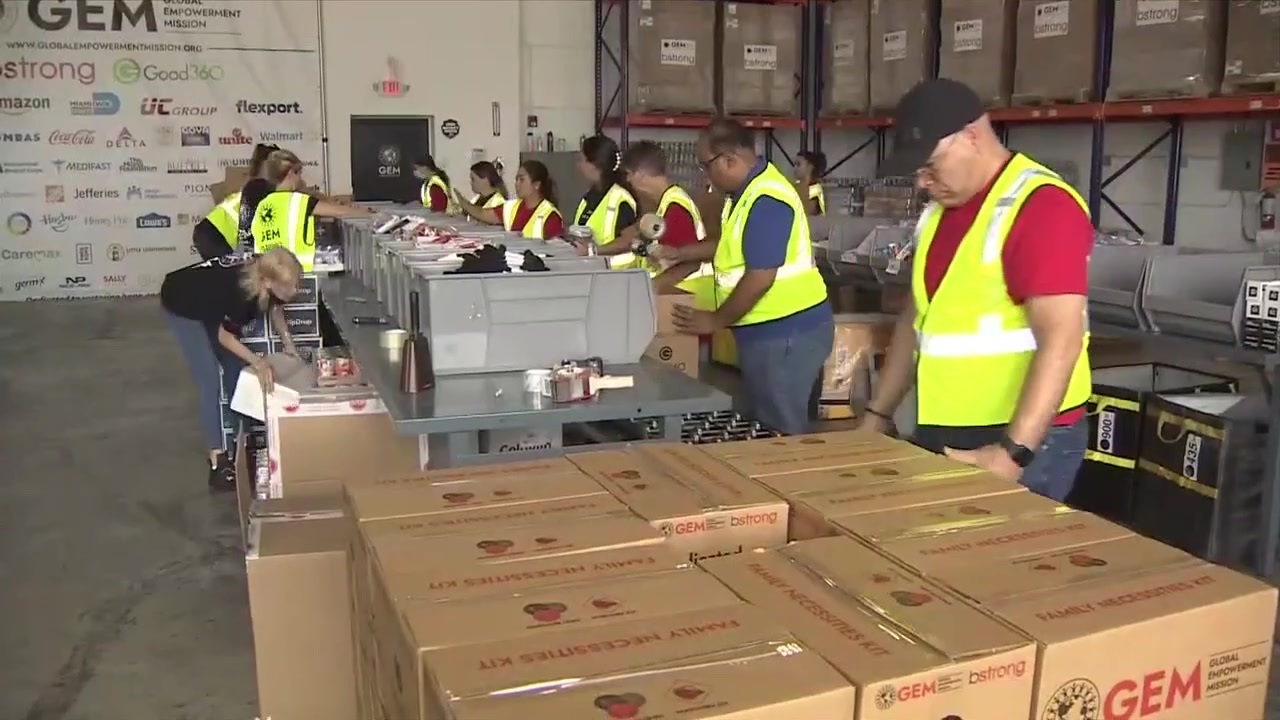 GEM packs hurricane disaster relief kits to distribute to those ...
