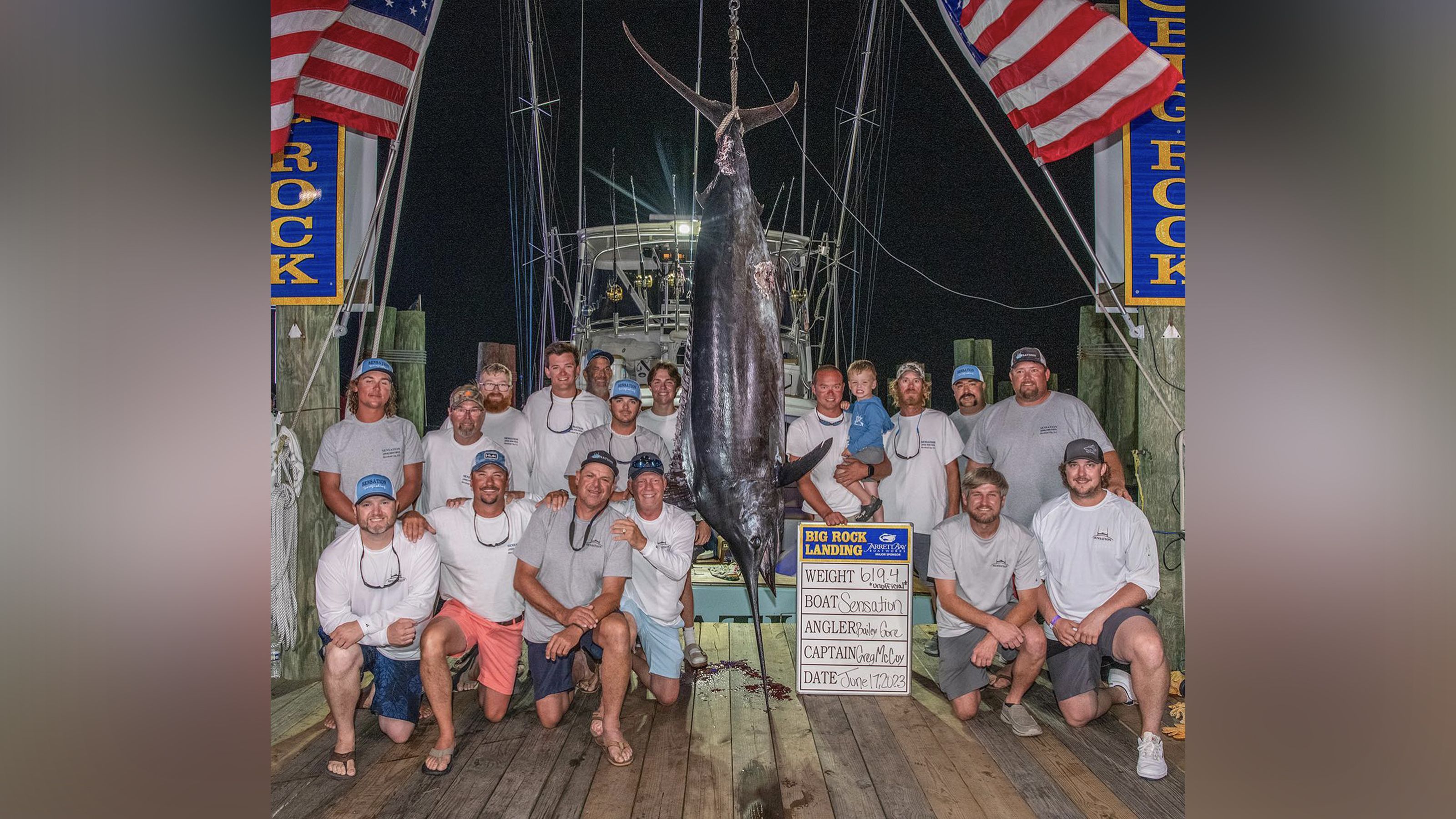 Fishing crew misses out on $3 million prize after 619-pound blue marlin ...