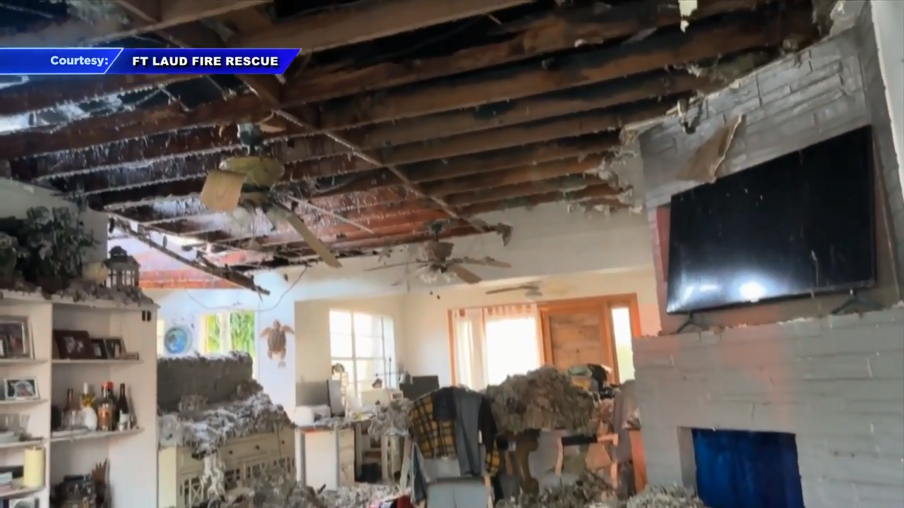 Crews return to scene of house fire in Fort Lauderdale to put out ...