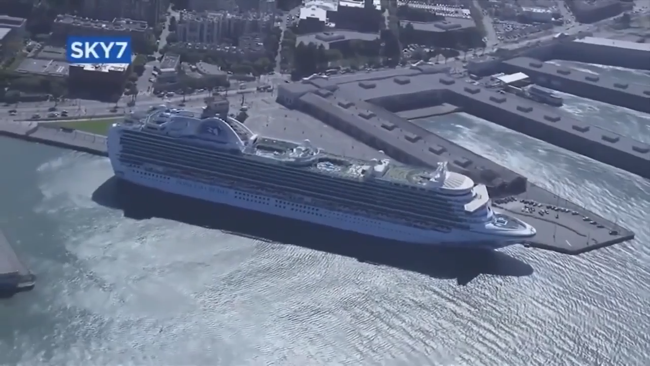 Ruby Princess cruise ship ready to depart again after colliding with ...