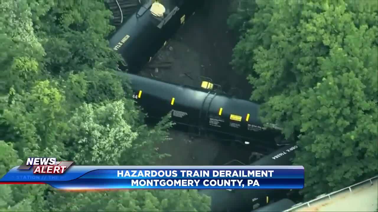 Freight train derails in southeast Pennsylvania, but no known injuries ...