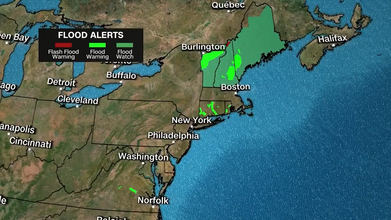 Heavy rains swamp Northeast again as flash flooding claims at least 5 ...