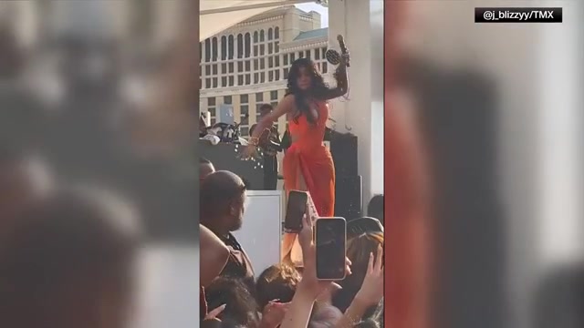 A concertgoer threw a drink at Cardi B while she was performing on ...