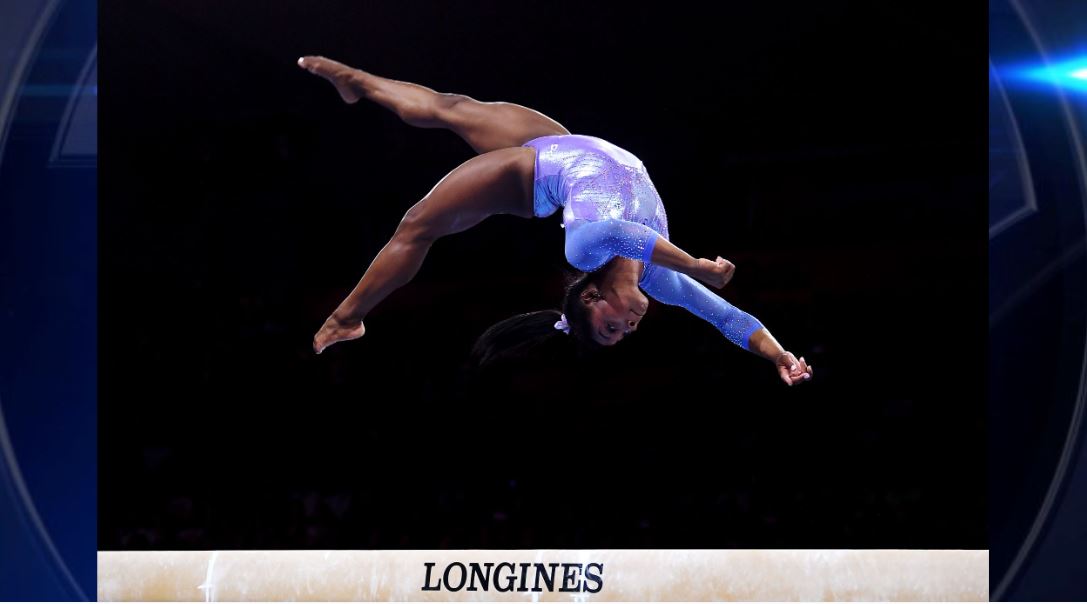 Simone Biles wins her first competitive gymnastics event since 2021 ...